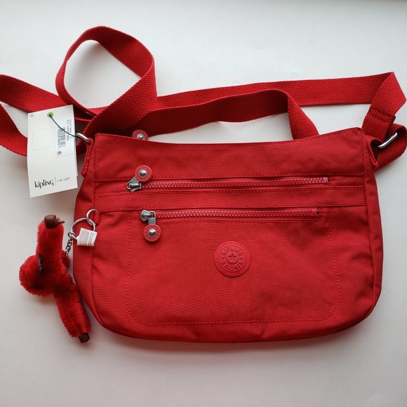 Kipling | Bags | Nwt Shouldercrossbody Sara Red Bag | Poshmark